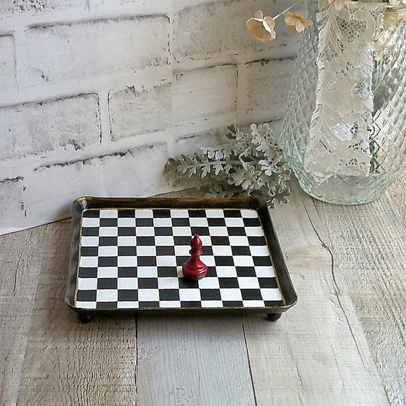 The Crafty Hobbit | Accents | Whimsical Check Riser Small Checkerboard ...